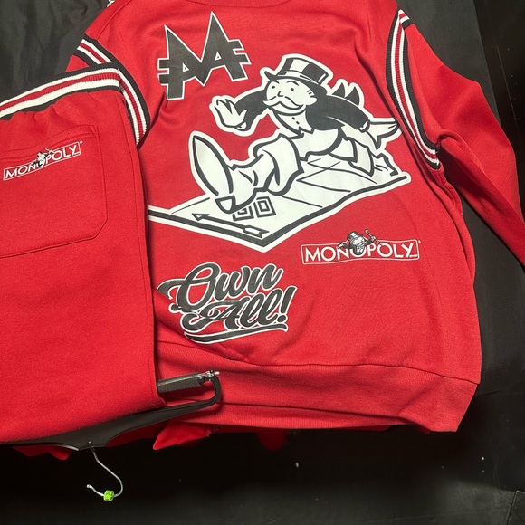 Monopoly | Jackets & Coats | Monopoly Red Graphic Mens Jacket | Poshmark